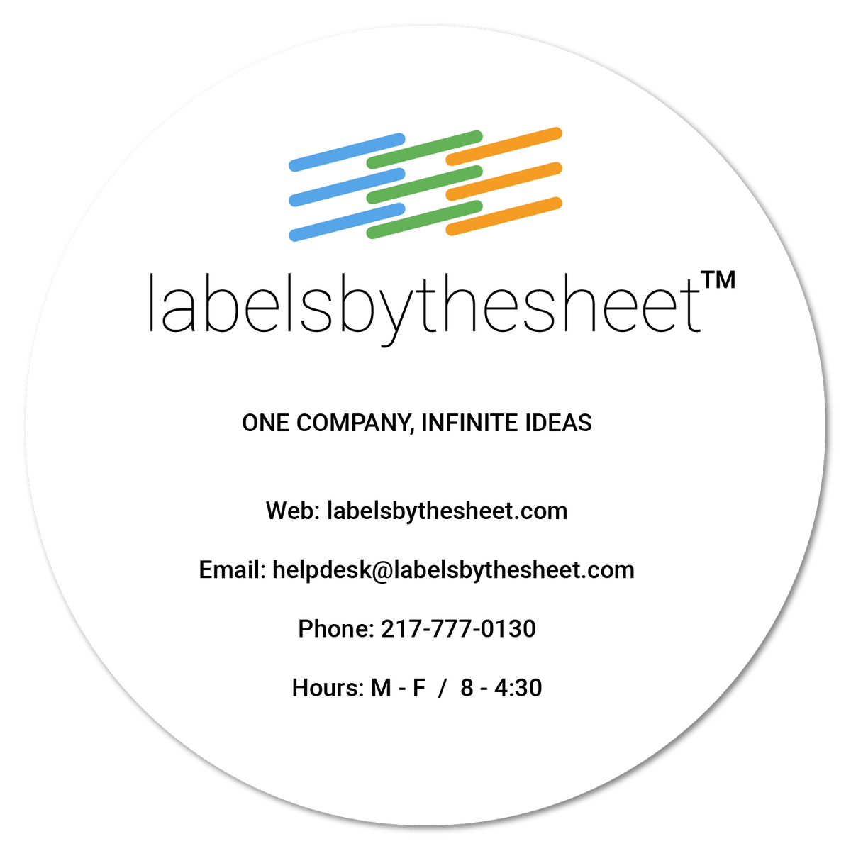 Text & Logo Label Setup – labelsbythesheet.com