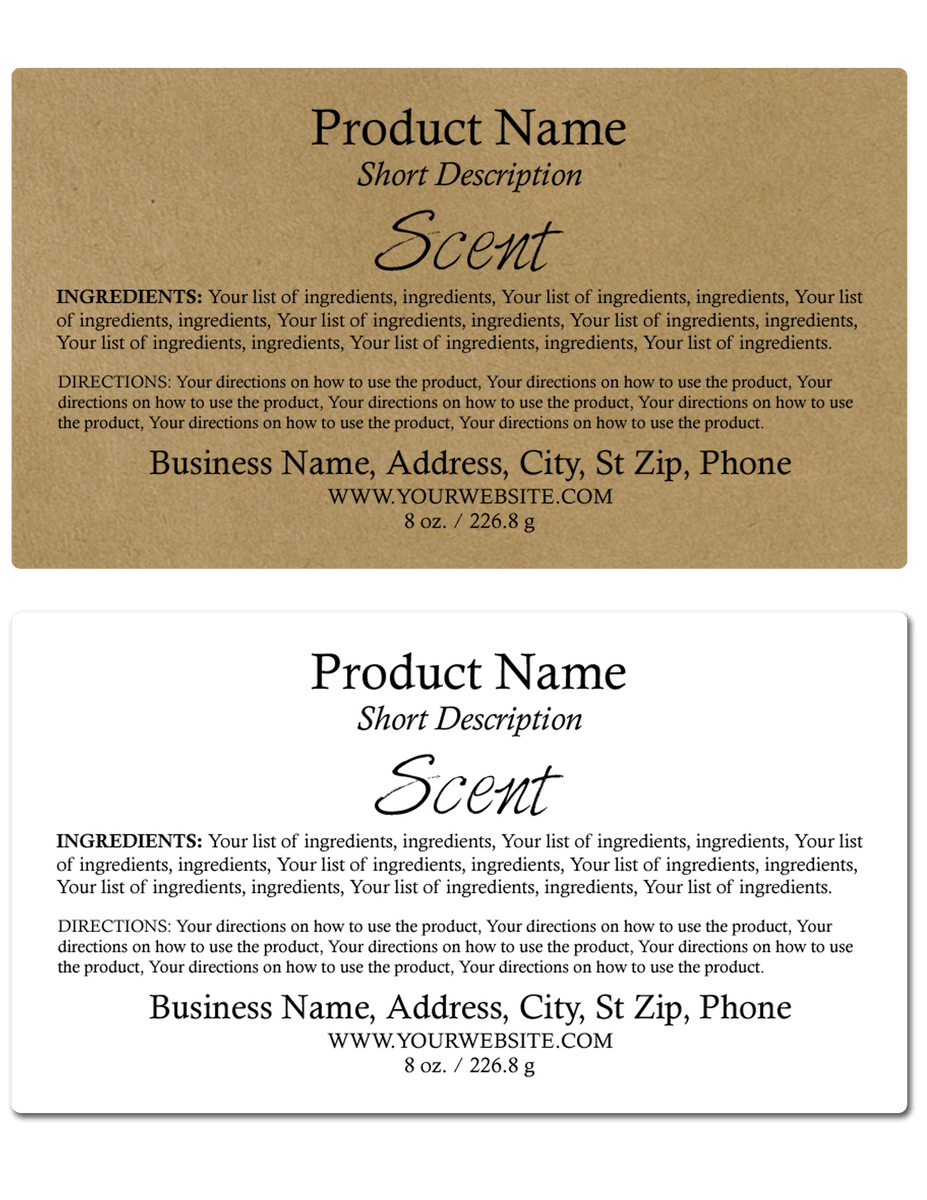 Ingredient Label #13 - Rectangle – labelsbythesheet.com