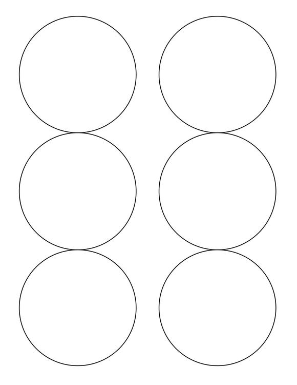 3 1/3 Diameter Round Fluorescent GREEN Label Sheet (Bulk Pack 500 Shee ...