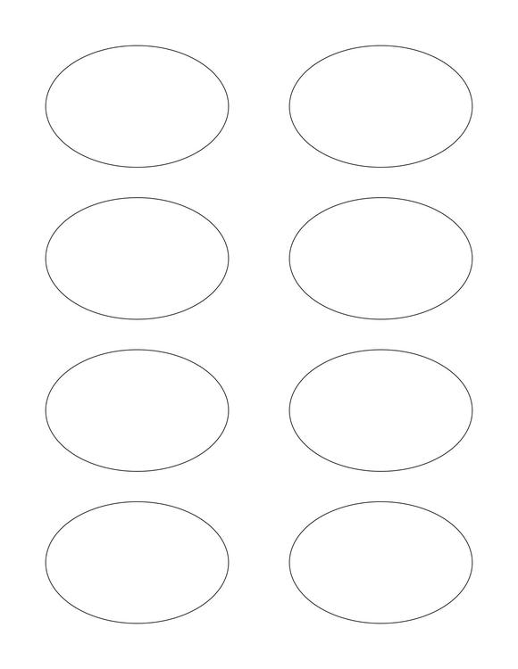 3 x 2 Oval Fluorescent GREEN Label Sheet (Bulk Pack 500 Sheets ...