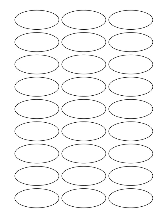 2 1/4 x 1 Oval Khaki Tan Printed Label Sheet – labelsbythesheet.com