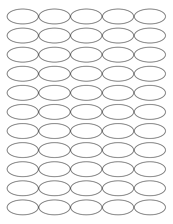 1 1/2 x 3/4 Oval Khaki Tan Printed Label Sheet – labelsbythesheet.com