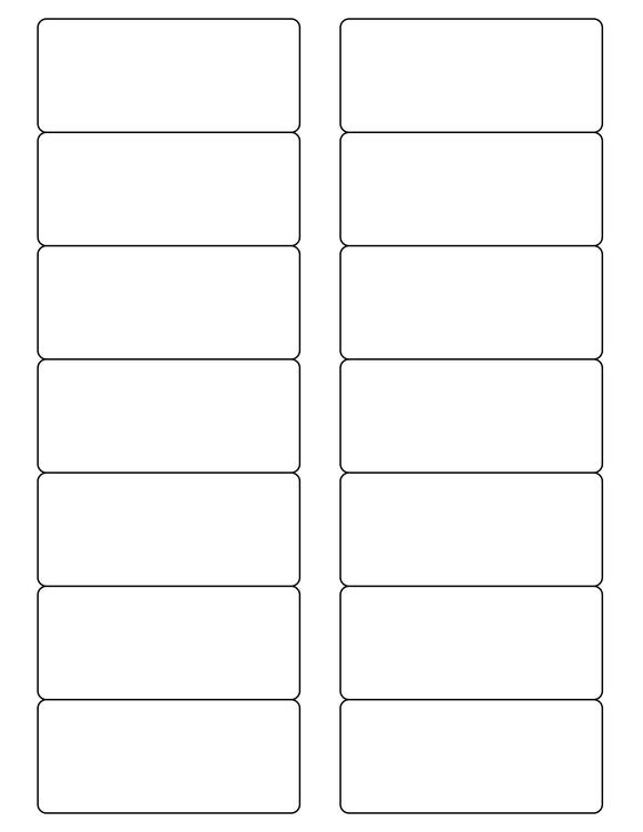 3 1/2 x 1 1/2 Rectangle Fluorescent ORANGE Label Sheet (Bulk Pack 500 ...