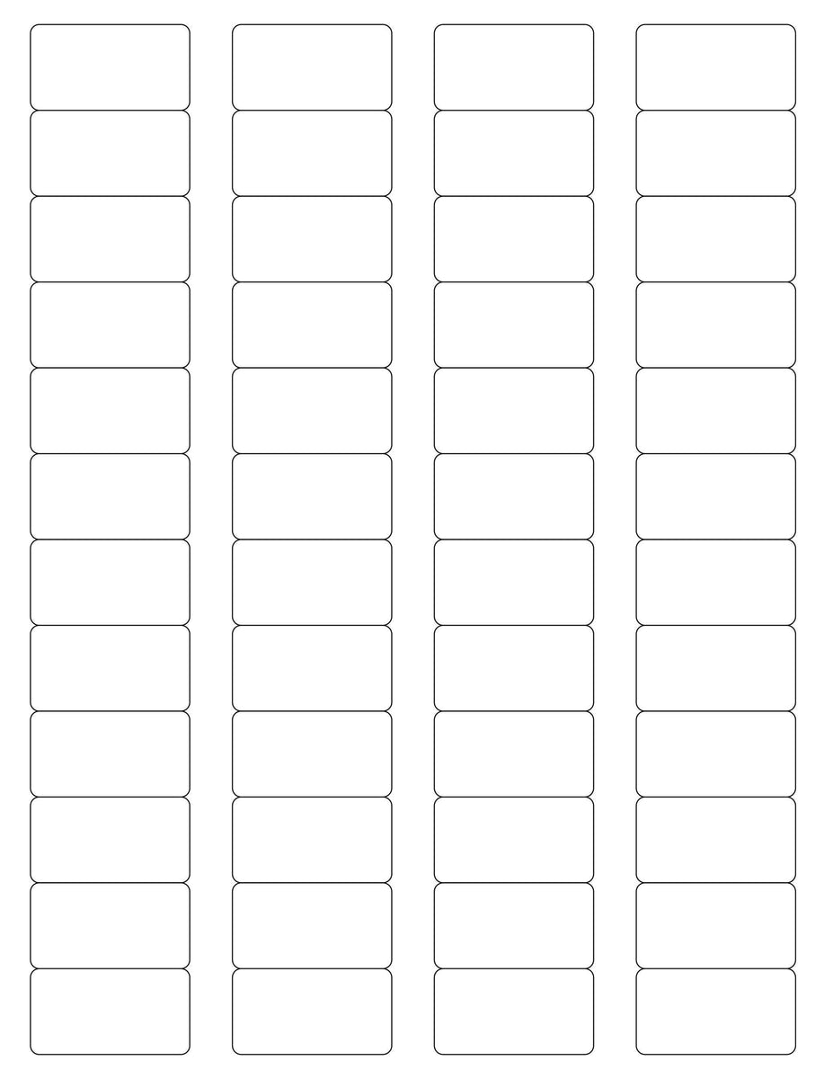 1 5/8 x 7/8 Rectangle Khaki Tan Printed Label Sheet – labelsbythesheet.com