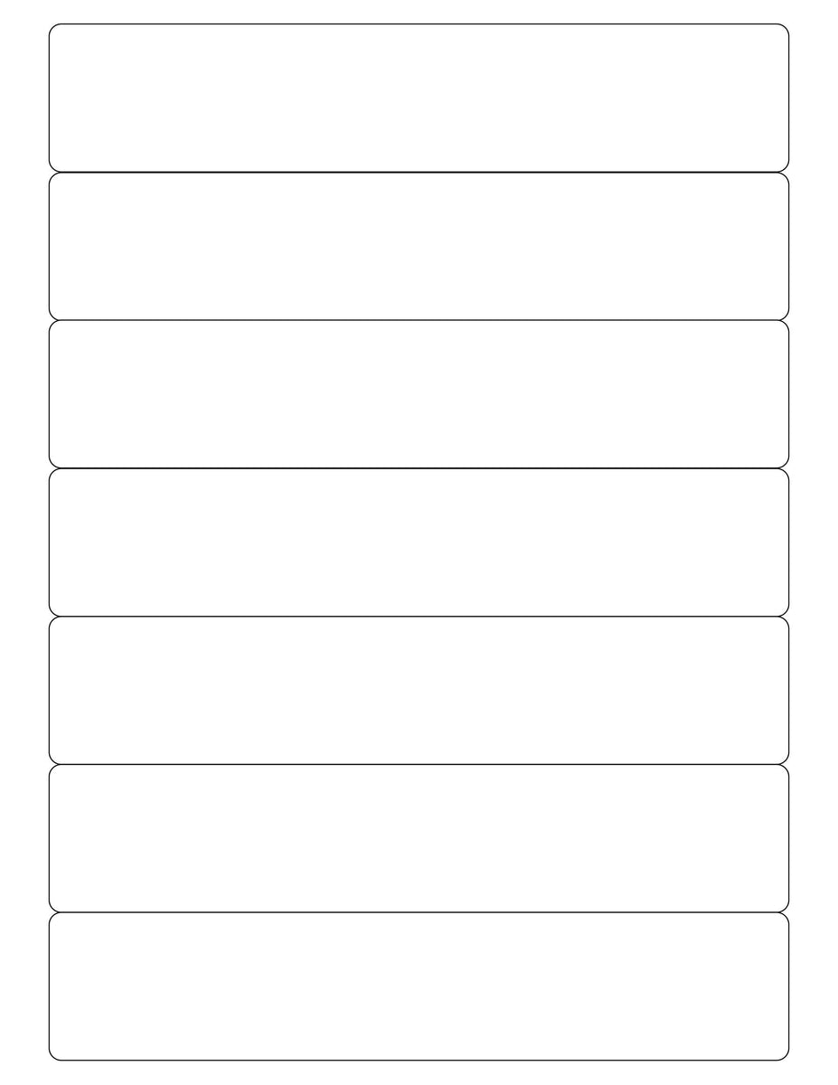 7 1/2 x 1 1/2 Rectangle Khaki Tan Printed Label Sheet ...