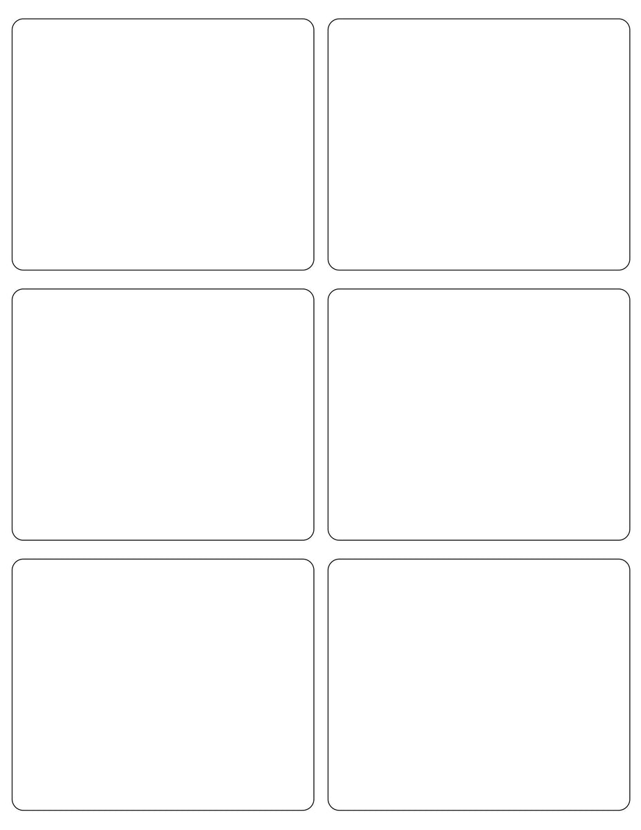 4 x 3 1/3 Rectangle Recycled White Printed Label Sheet w/ Gutters ...