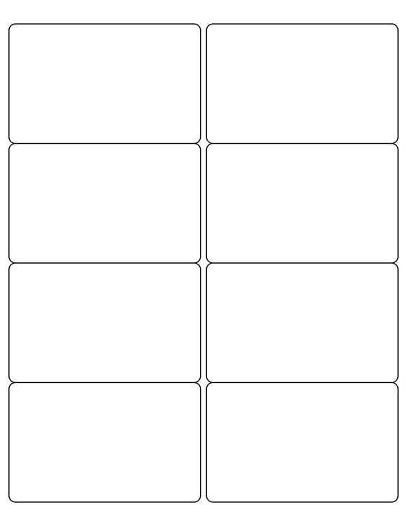 4 x 2 1/2 Rectangle White Label Sheet – labelsbythesheet.com