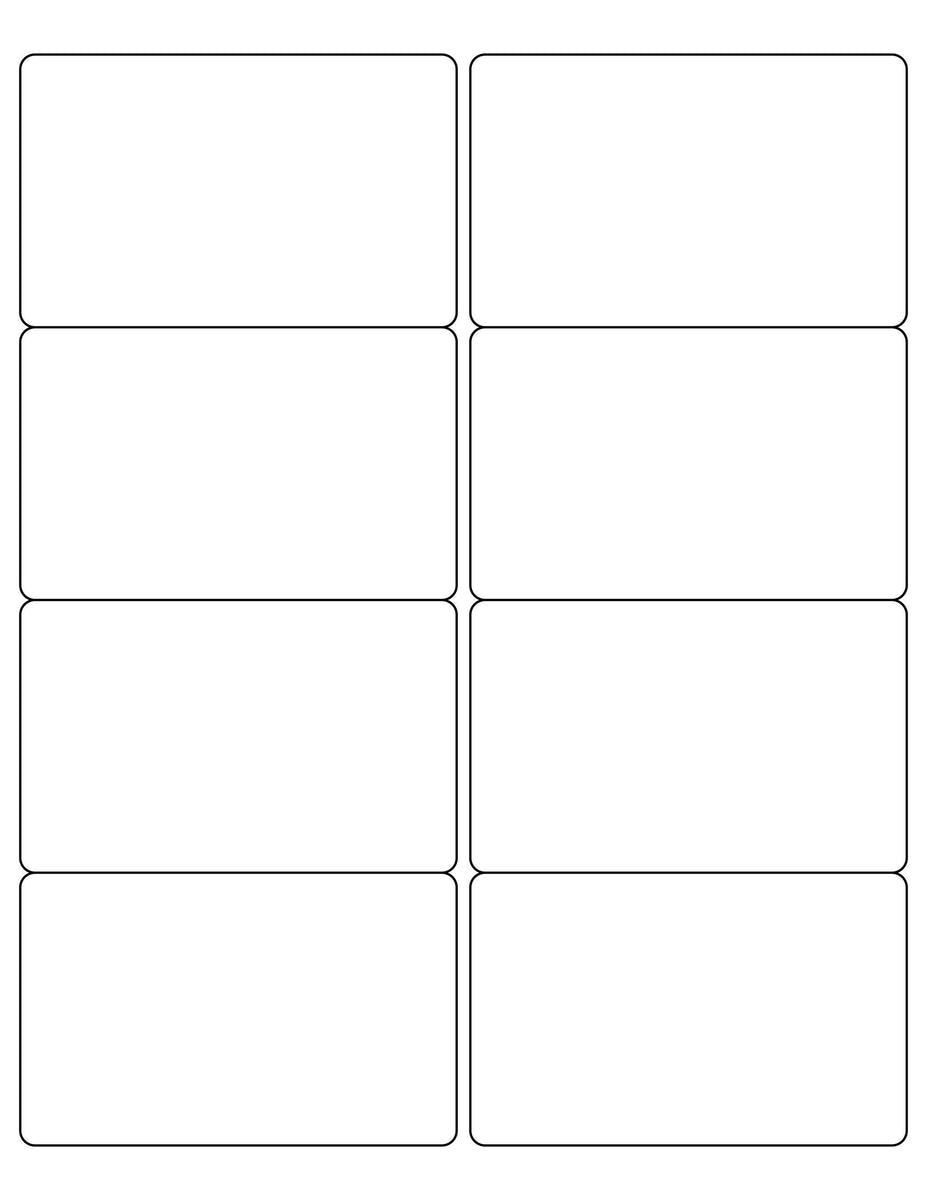 4 x 2 1/2 Rectangle White Printed Label Sheet – labelsbythesheet.com