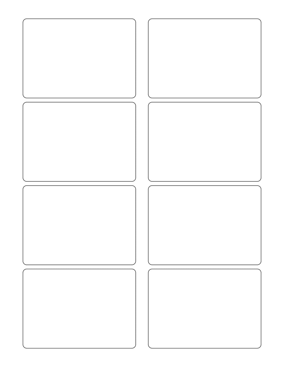 3 3/8 x 2 11/32 Rectangle Recycled White Printed Label Sheet ...