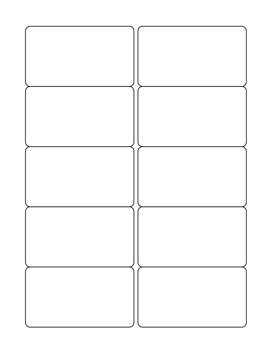 3 3/8 x 1 7/8 Rectangle Clear Gloss Printed Label Sheet ...