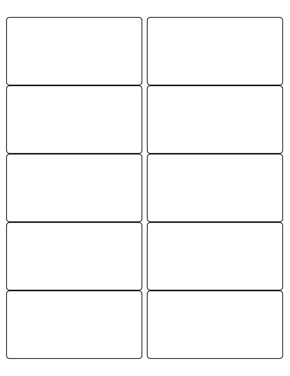 4 x 2 Rectangle Pastel Label Sheet – labelsbythesheet.com