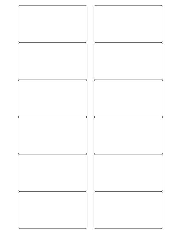 3 1/4 x 1 3/4 Rectangle Fluorescent GREEN Label Sheet (Bulk Pack 500 S ...