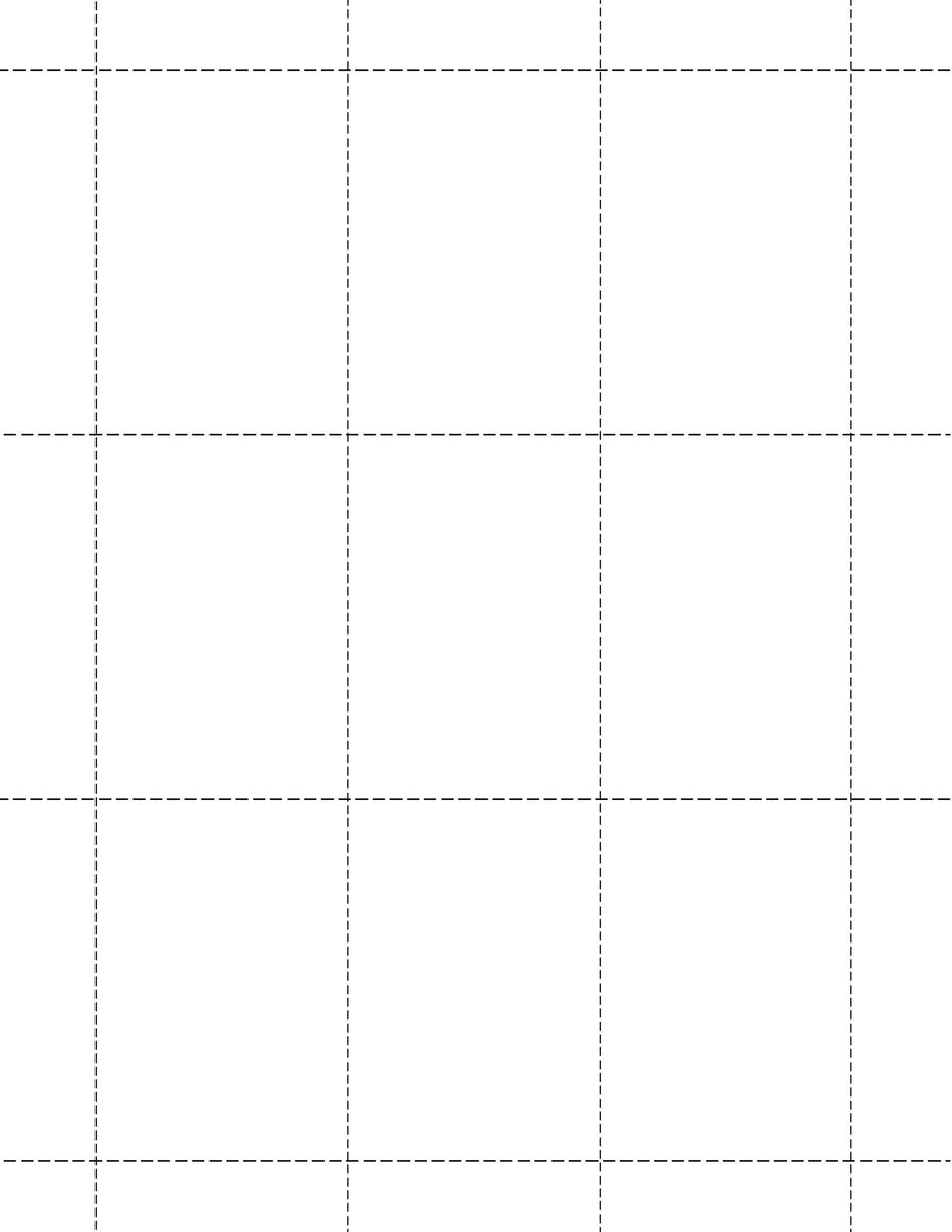 2 1/4 x 3 1/4 Rectangle White Perforated Hang Tag Sheet (no pre-drille ...