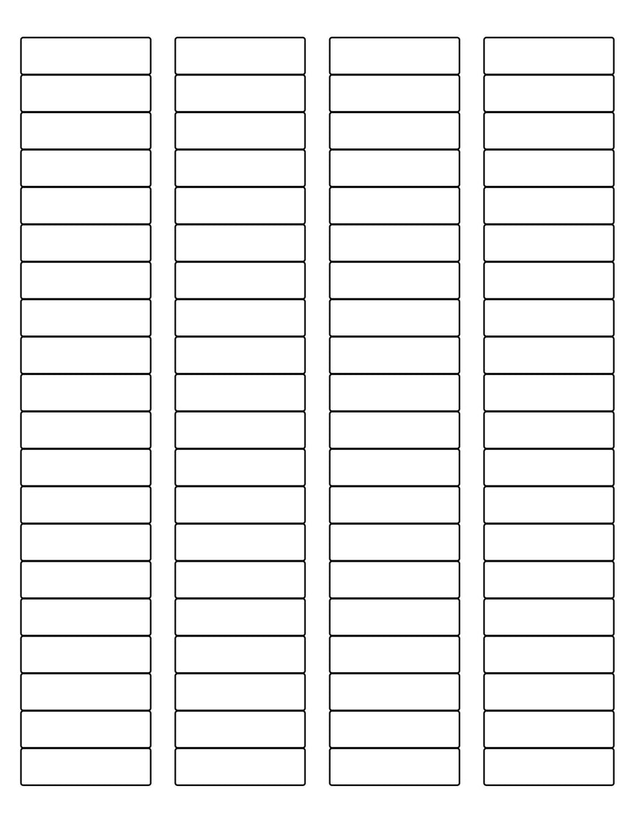 1 3/4 x 1/2 Rectangle Khaki Tan Printed Label Sheet – labelsbythesheet.com