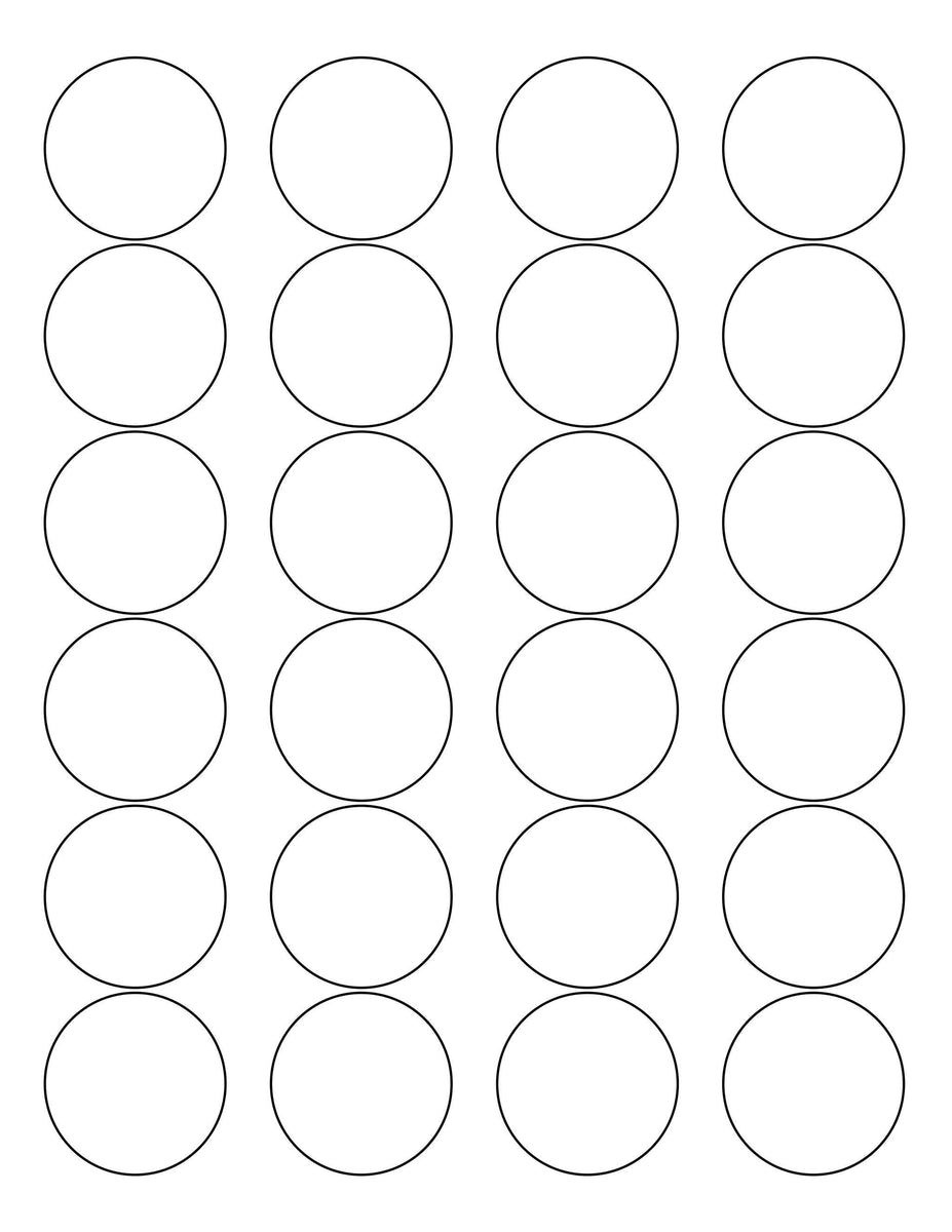 1 2/3 Diameter Round Pastel Label Sheet – labelsbythesheet.com