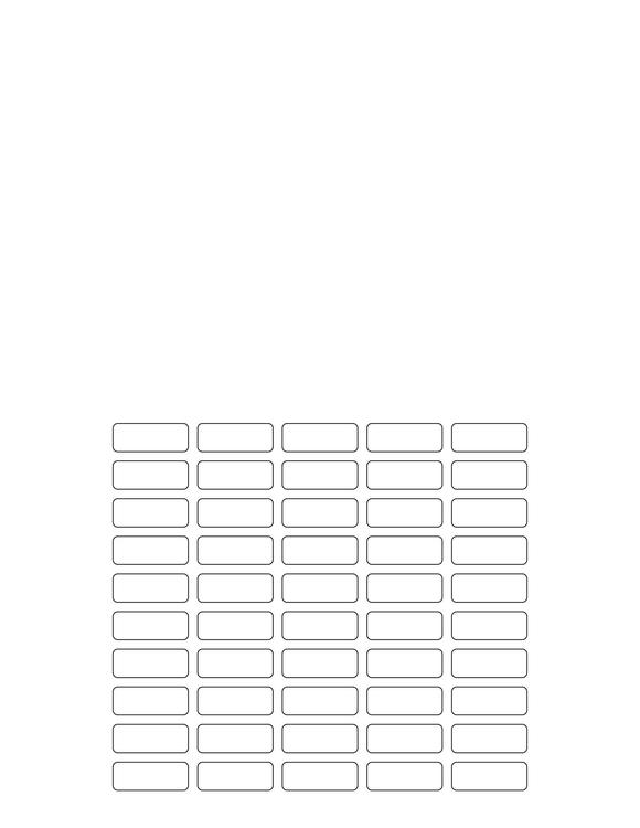 1 x 3/8 Rectangle Fluorescent RED Label Sheet (Bulk Pack 500 Sheets ...