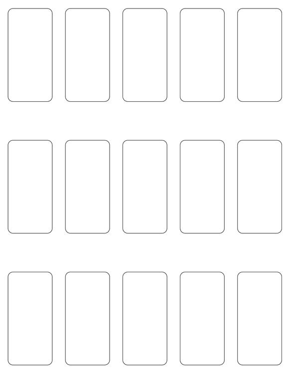 1 5/16 x 2 3/4 Rectangle Fluorescent RED Label Sheet (Bulk Pack 500 Sh ...